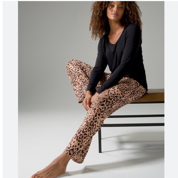 Soma | Intimates & Sleepwear | Nwt Soma Cool Nights Divine Leopard Long ...
